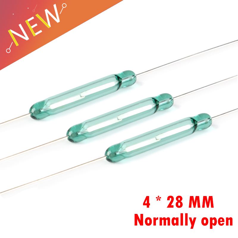 【TopazTrove】10pcs 4x28MM Reed Switch Sensor Normally Open DIY Magnetic ...