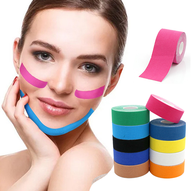 2.5CM*5M Kinesiology Tape for Face V Line Neck Eyes Lifting Wrinkle ...