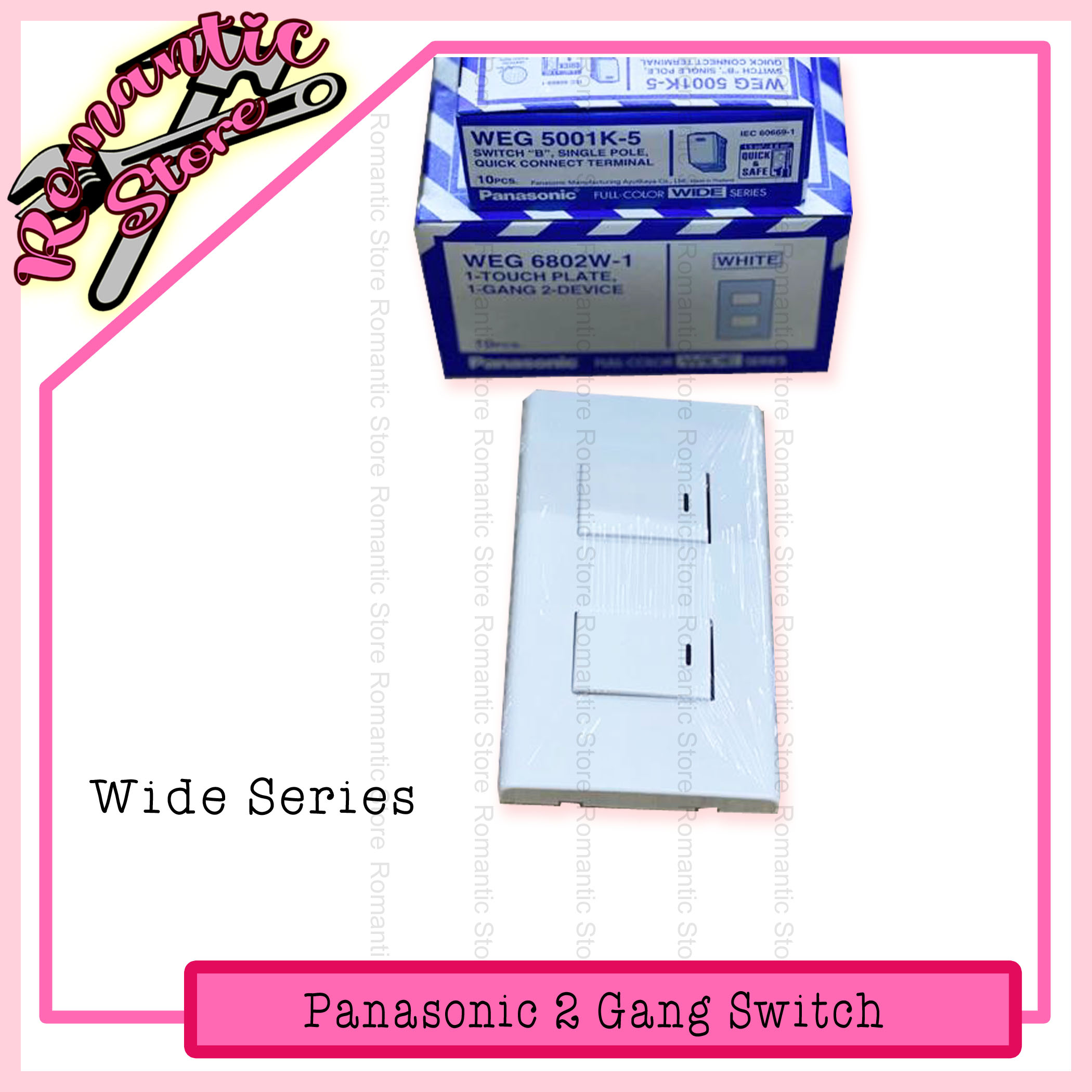 PANASONIC WIDE SERIES 2 GANG SWITCH | Lazada PH