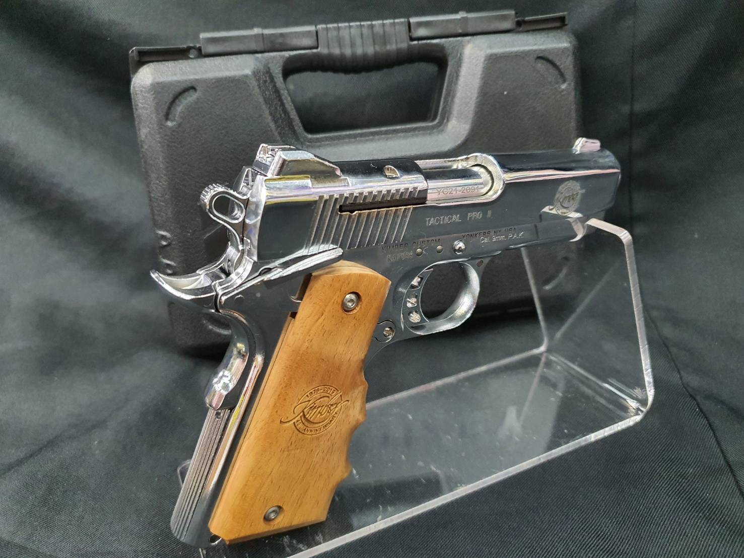 แบงค์ KUZEY 911 KIMBER PRO CARRY ii 9mm.P.A.K. 4 นิ้ว เงินเงา ไม้ร่อง ...