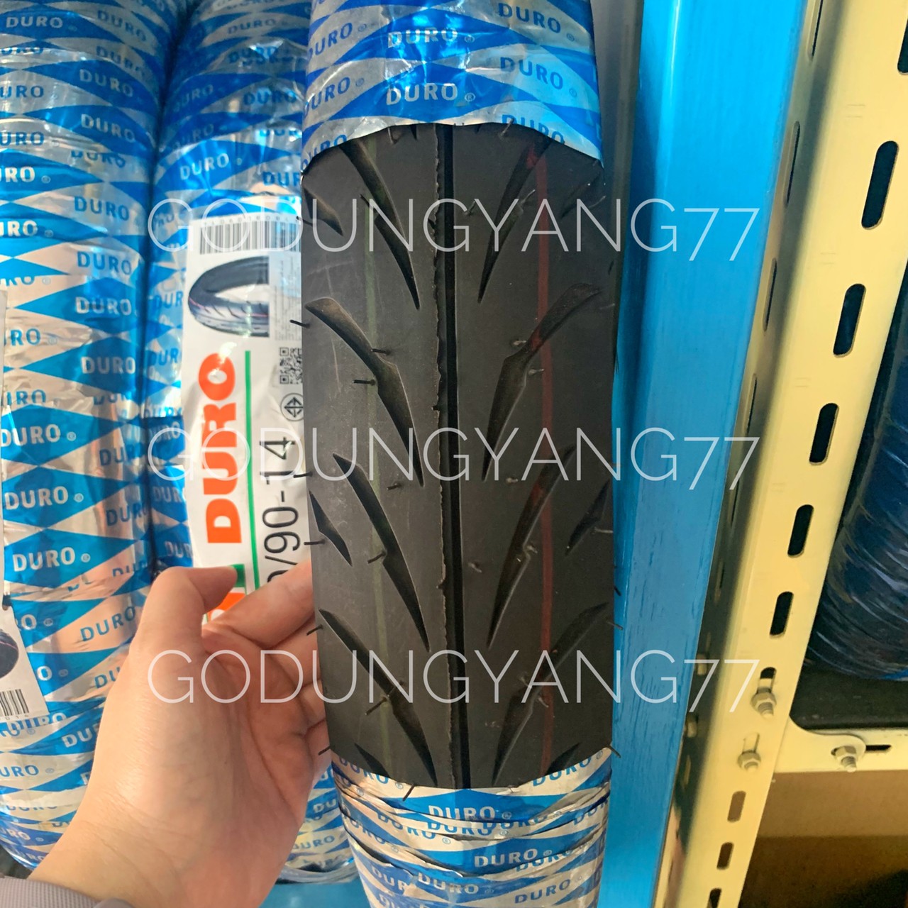 ยางนอกดูโร่ Duro HF918 TL ขอบ14 ลายลูกศร ไม่ใช้ยางใน HONDA Click125i ...