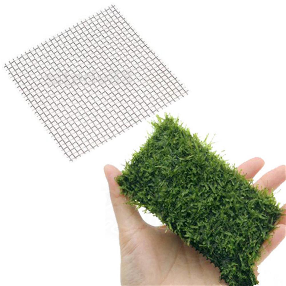 1Pcs 8cmx8cm Stainless Steel Wire Mesh Pad For Aquarium Moss Steel Mesh ...
