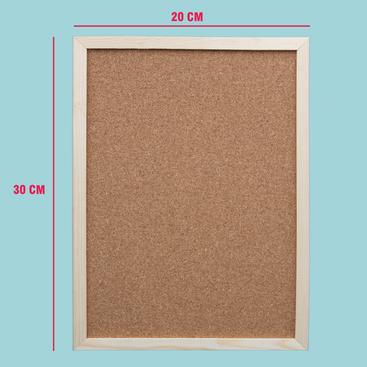 JME Ready Stock CorkBoard Wood Wall Hanging Message Bulletin Board ...