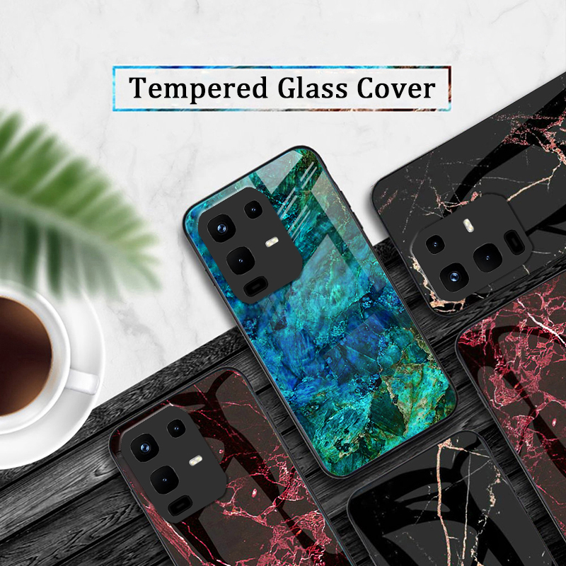 For infinix Note 50X 50S case Fashion Marble Tempered Glass Protector ...