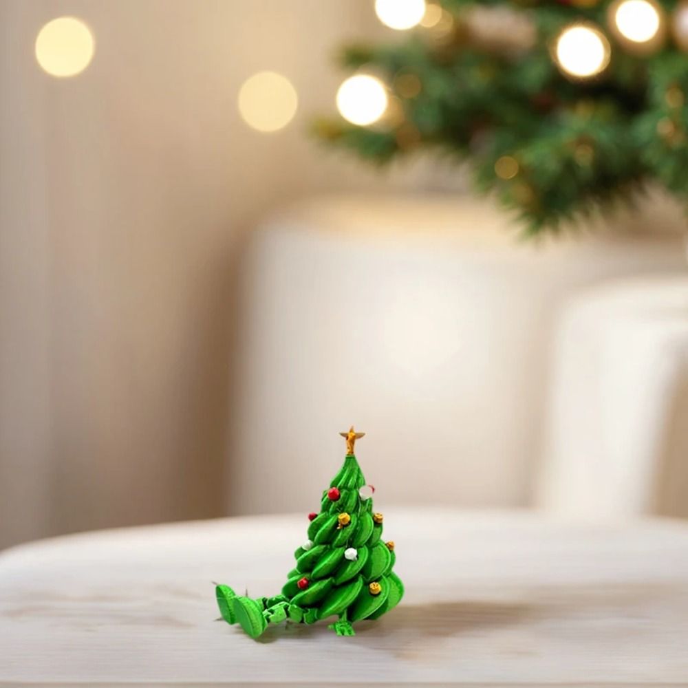 Party Decor Colorful 3D Printed Christmas Tree Green Unique Xmas ...