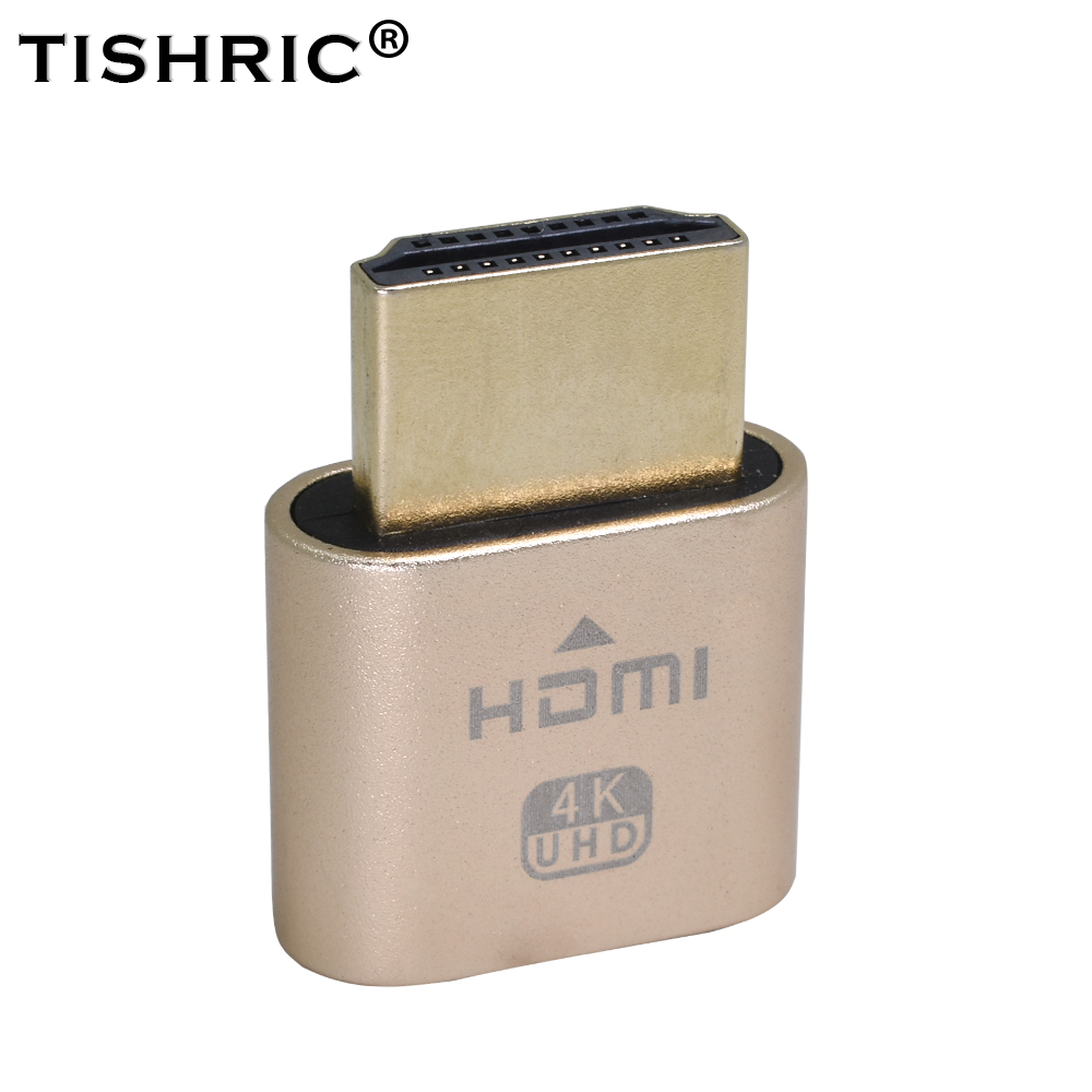 【VogueVenture】TISHRIC VGA Virtual Display Adapter HDMI Dummy Plug Load ...