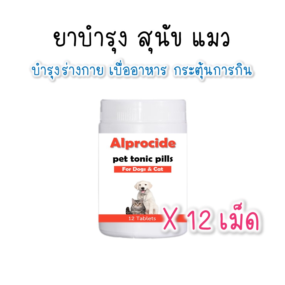 Alprocide ยาบำรุงสุนัข แมว เพิ่มความอยากอาหาร กระตุ้นการกิน บำรุงขนสวย ...