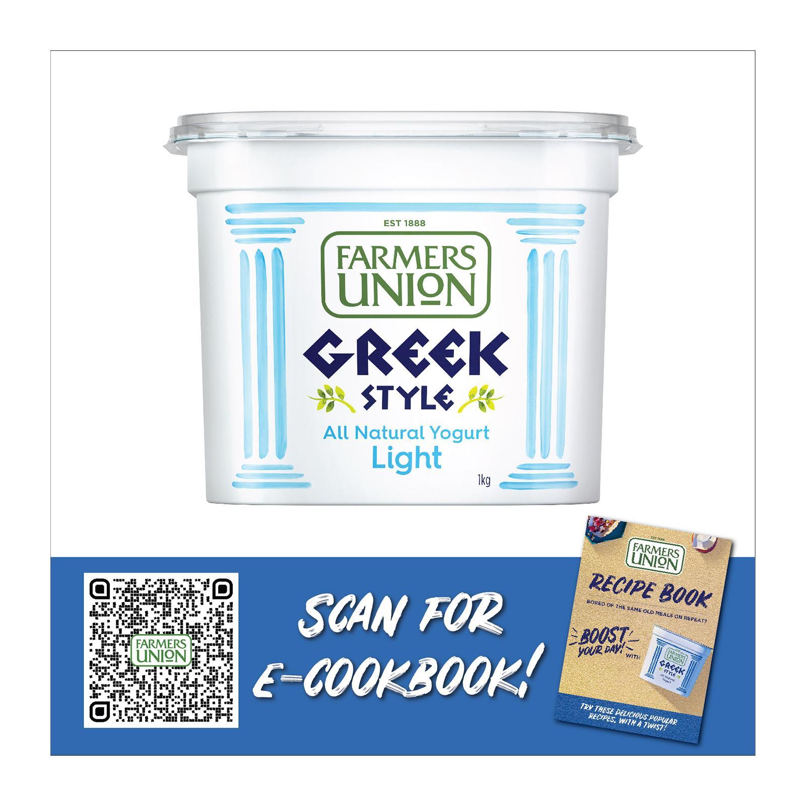 Farmers Union Greek All Natural Yoghurt Light 1KG | Lazada Singapore