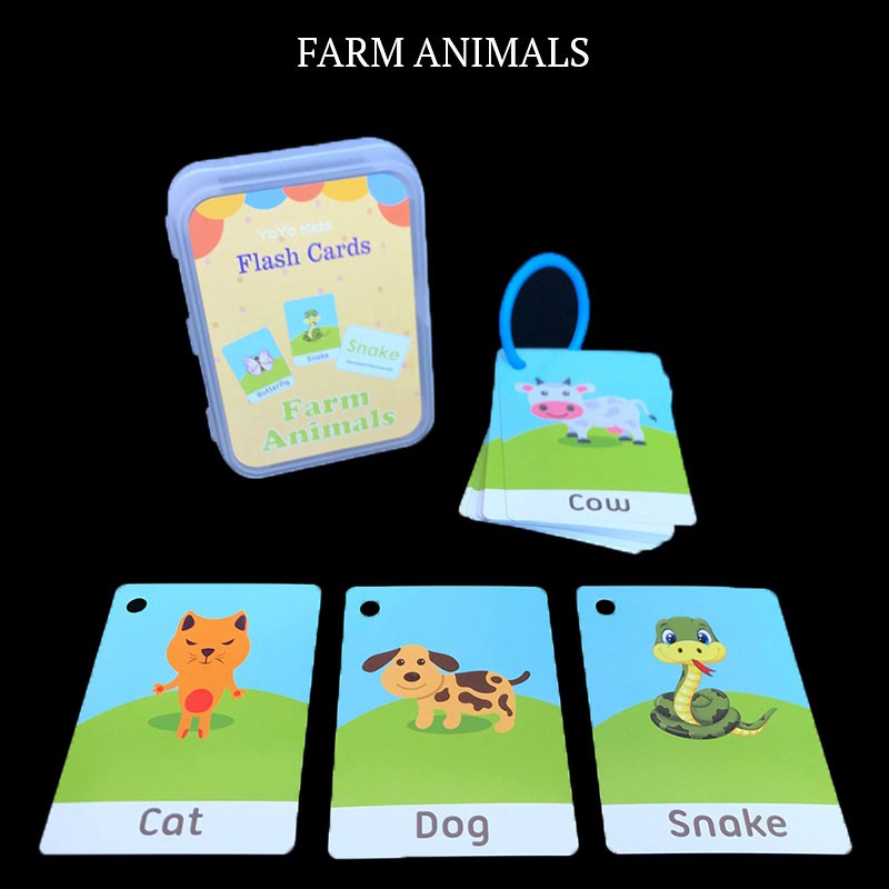 𝐏𝐑𝐄𝐒𝐂𝐇𝐎𝐎𝐋 Early Development Memory Kids Mini Flash Card Learning Abc ...