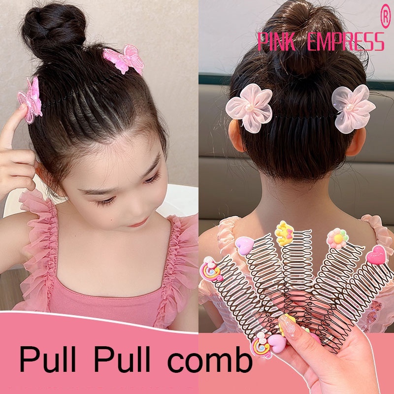 Kids Hair Comb Broken Hair Sorting Tool Bangs Pull Comb Girls Back ...