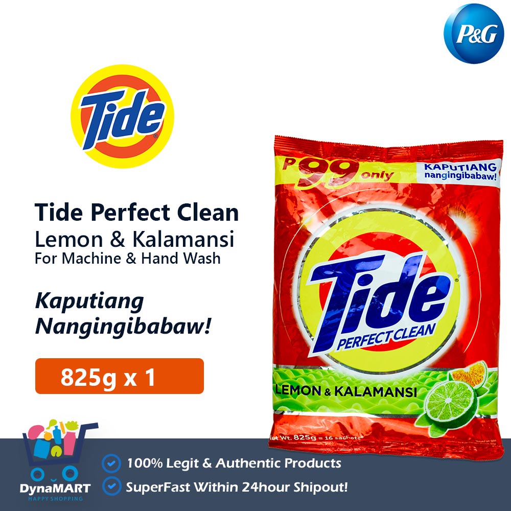 Tide Perfect Clean [825g] Lemon and Kalamansi For Machine and Hand Wash ...