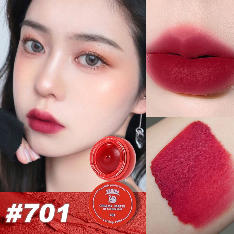 Hot Sale Korean Beauty 2in1 Lip&Cheek Matte Lip Glaze Velvet Matte ...