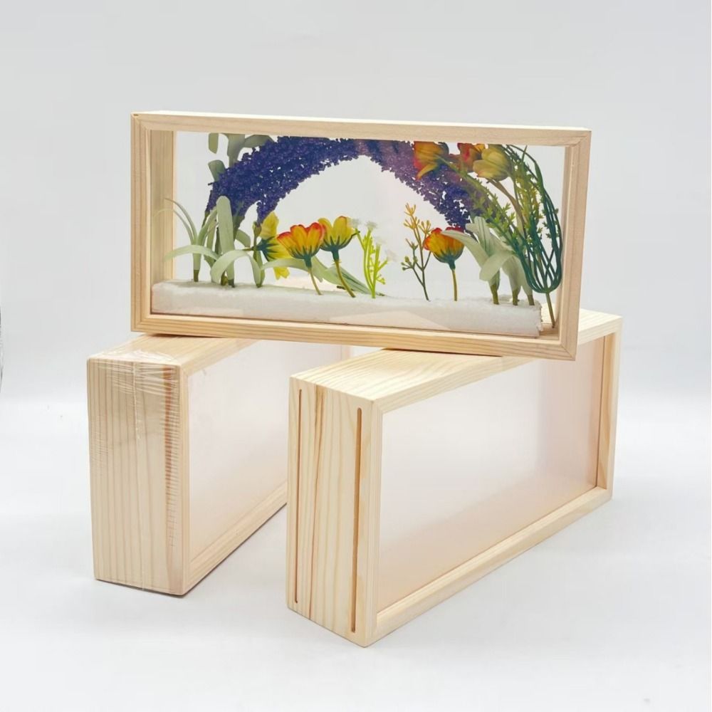 Crafts Creative Shadow Box Frame Rectangle DIY Figures Display Case ...