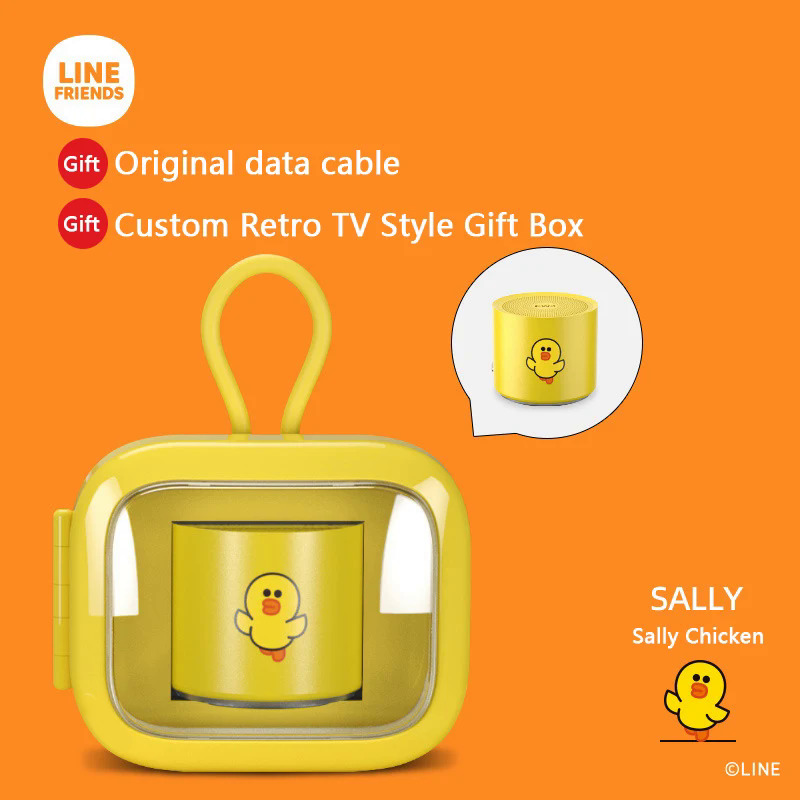 Ewa A128 Cartoon Mini Line Friends Co Branded Ipx7 Waterproof Portable Bluetooth Speaker