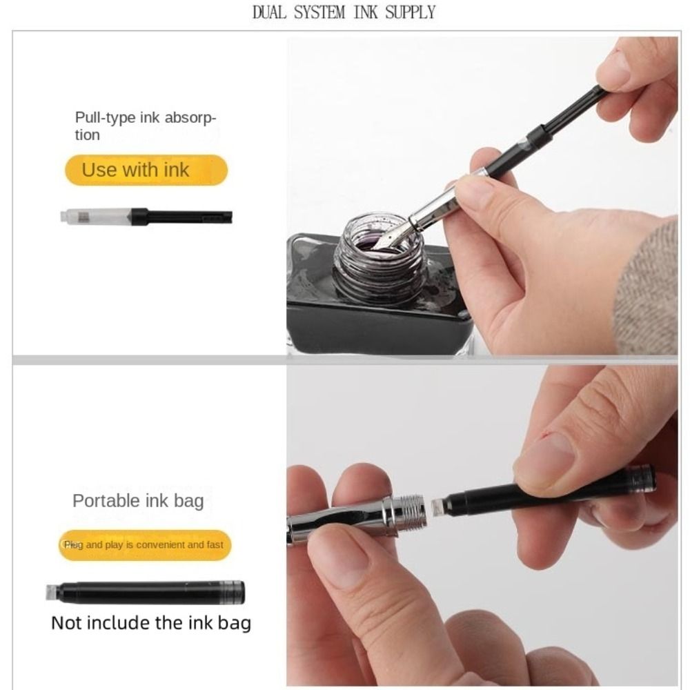 School Supplies Office Stationery Frosted Black Dragon Ink Pen Business ...