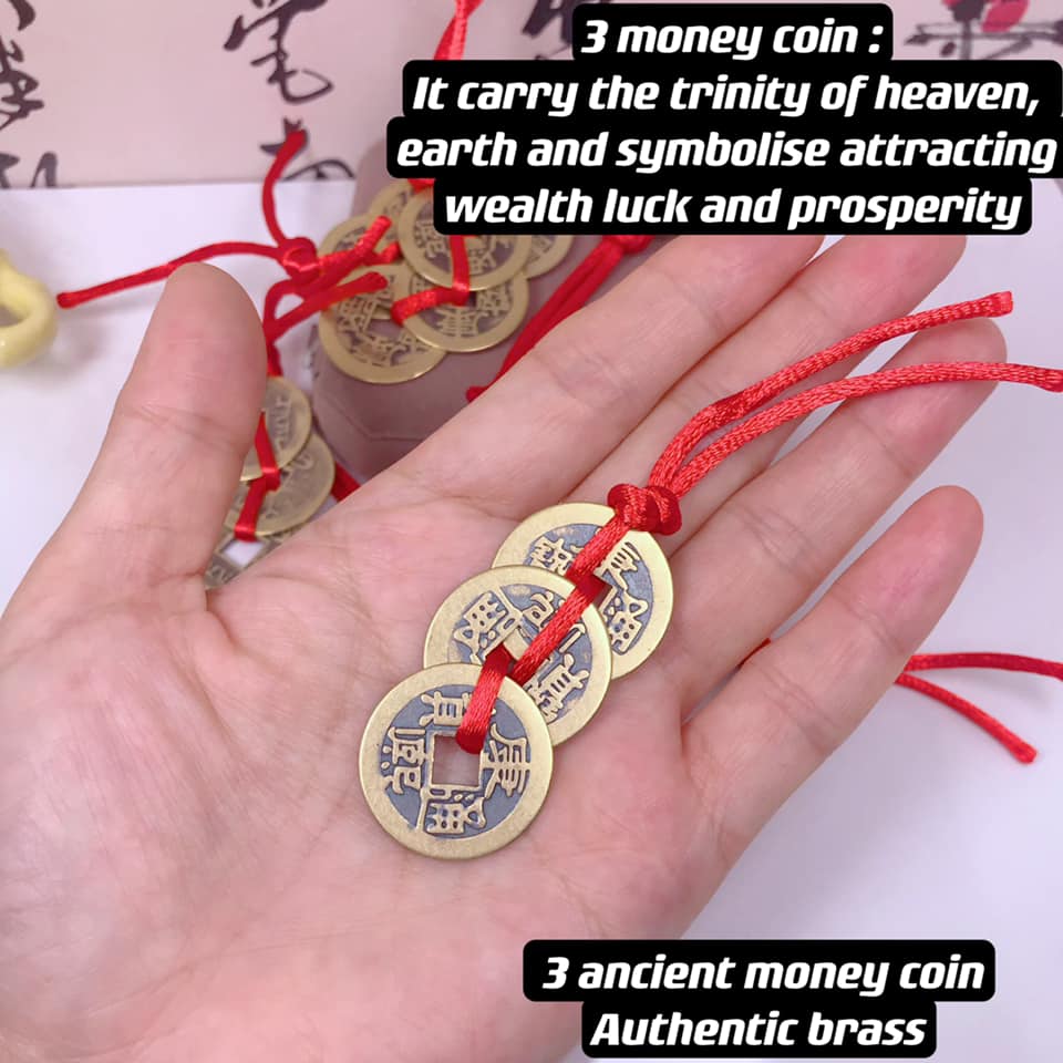 3 money coin authentic brass | Lazada PH