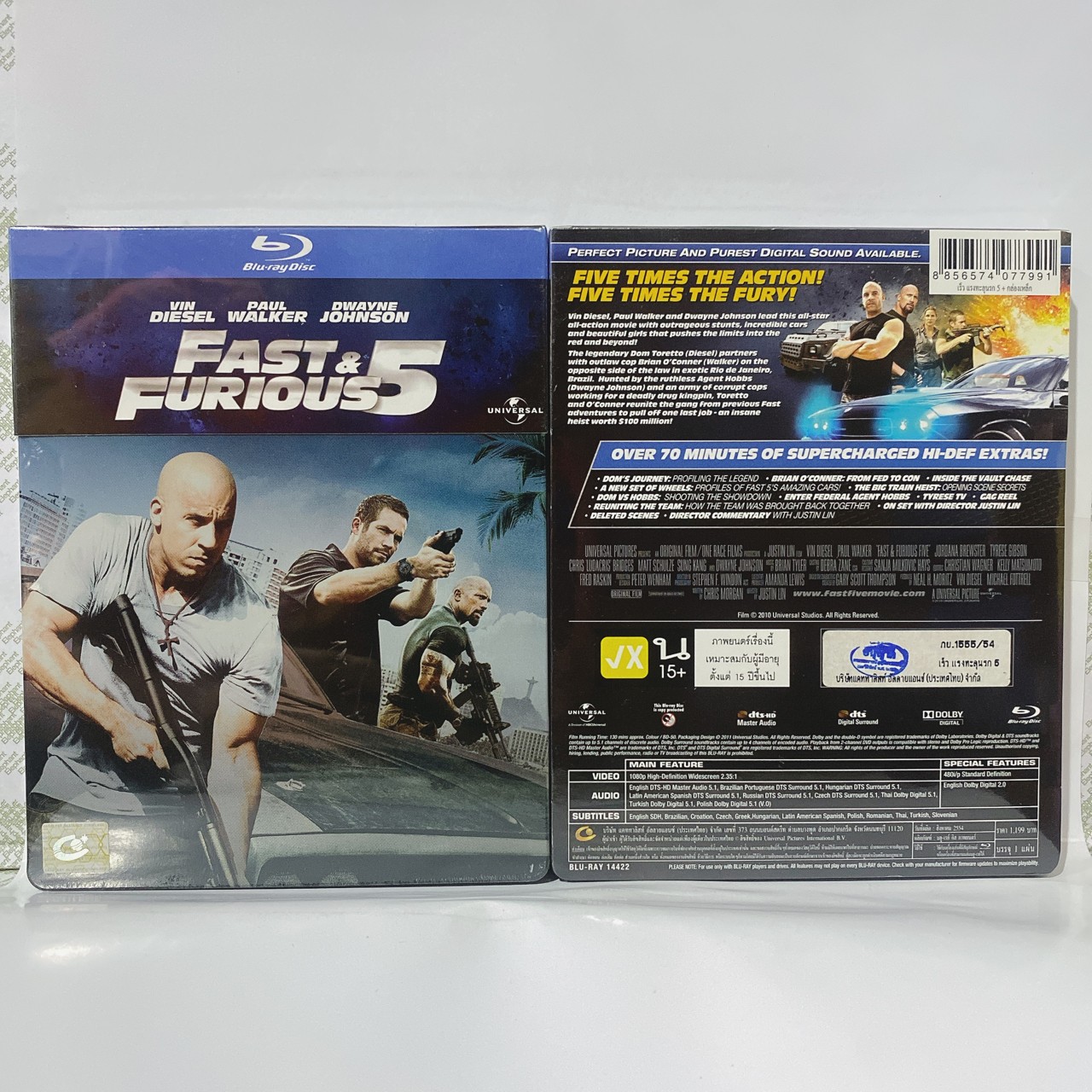 Media Play Fast & Furious 5 / เร็ว แรงทะลุนรก 5 (Blu-Ray STEELBOOK ...