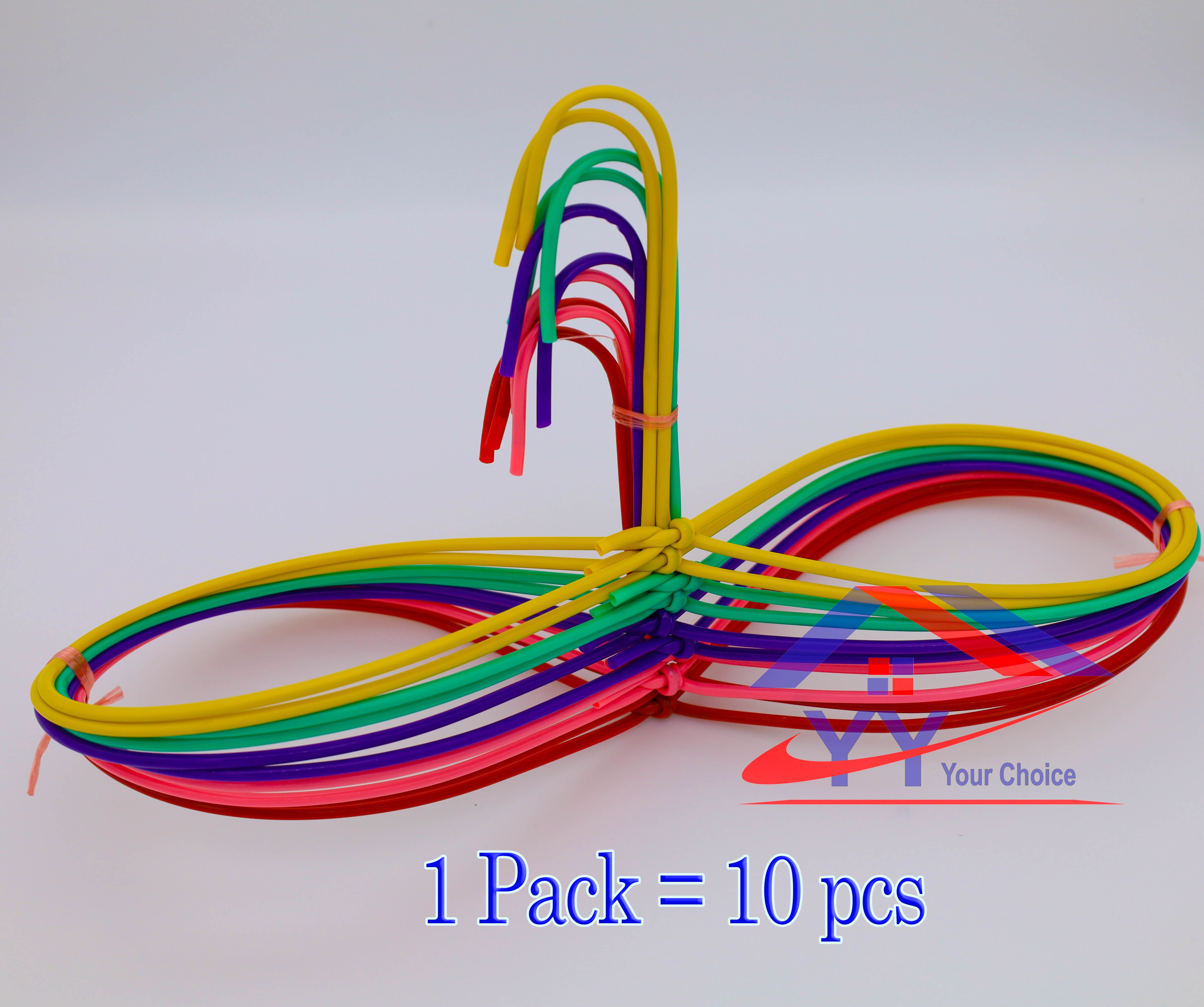 10 PCS PVC Wrap Hanger / 8 Shape Drying Clothers / Clother Hanger Long ...