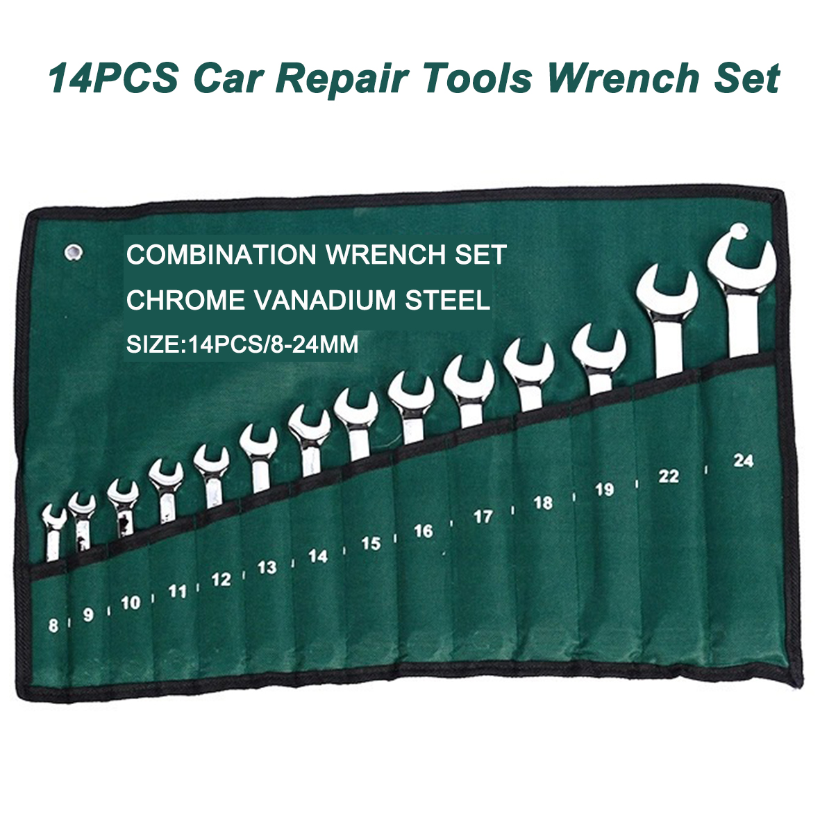 14PCS Combination Socket Wrench Set Car Repair Tools Wrench Set Original Box Wrench Tools Set ...