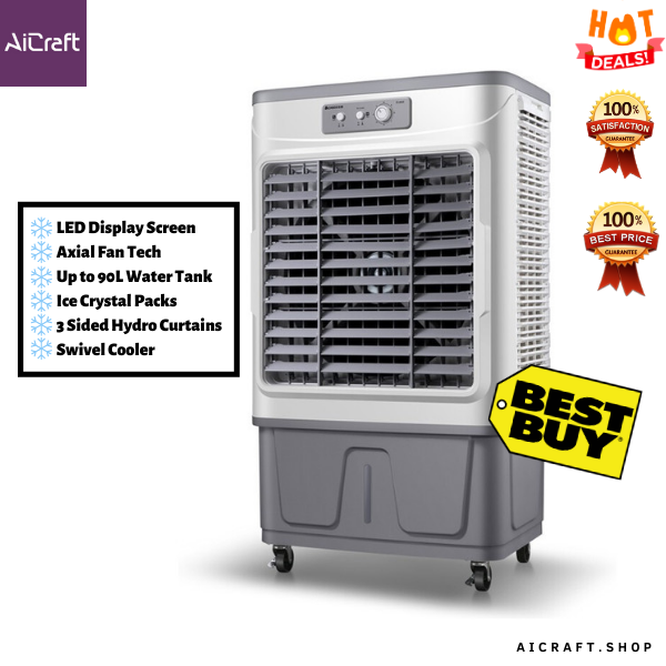 [SG STOCK] ⭐️ Blizzard Air Cooler 15L~160L Airflow 3200~100000 m3/hr ...