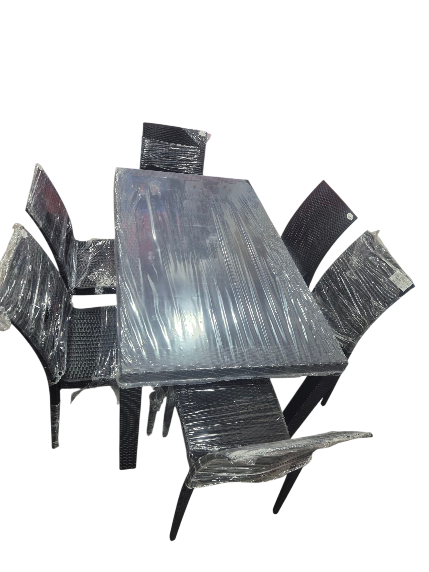 RFL caino dining table set with 6 Chairs black | Daraz.com.bd
