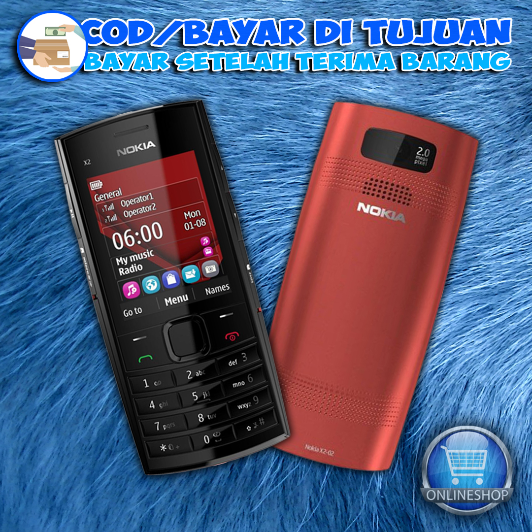 HP Nokia X2-02 - HP Dual Sim - HP Jadul - HP legenda - HP dengan fitur lengkap | Lazada Indonesia