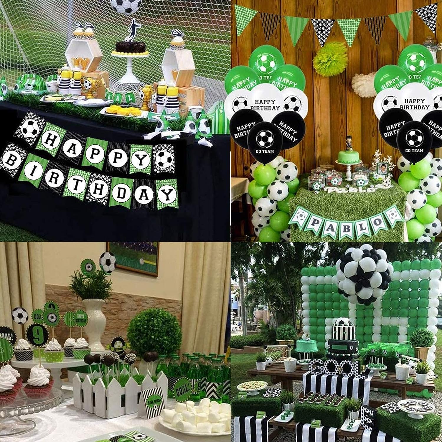 45pcs World Cup ฟุตบอลฟุตบอลกีฬาธีมวันเกิด Party ชุดตกแต่งแบนเนอร์เค้ก ...