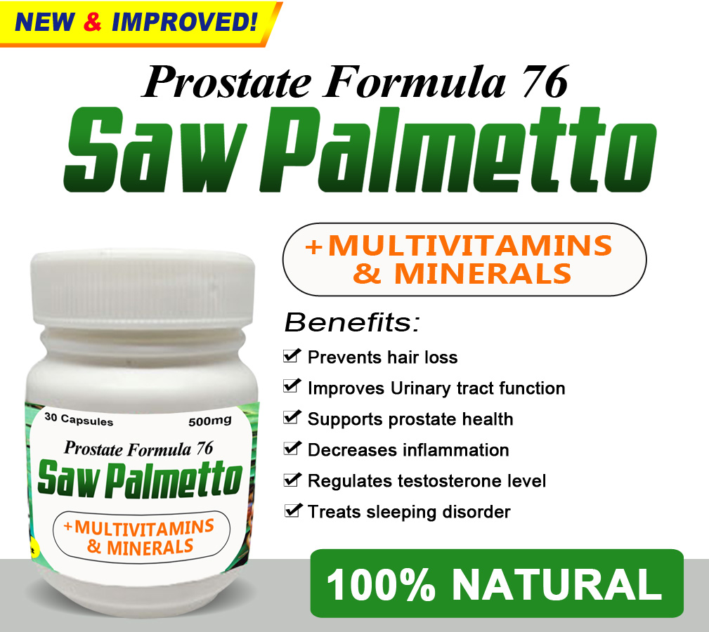 PROSTATE FORMULA 76 SAW PALMETTO 30 CAPSULES + Multivitamins & Minerals ...