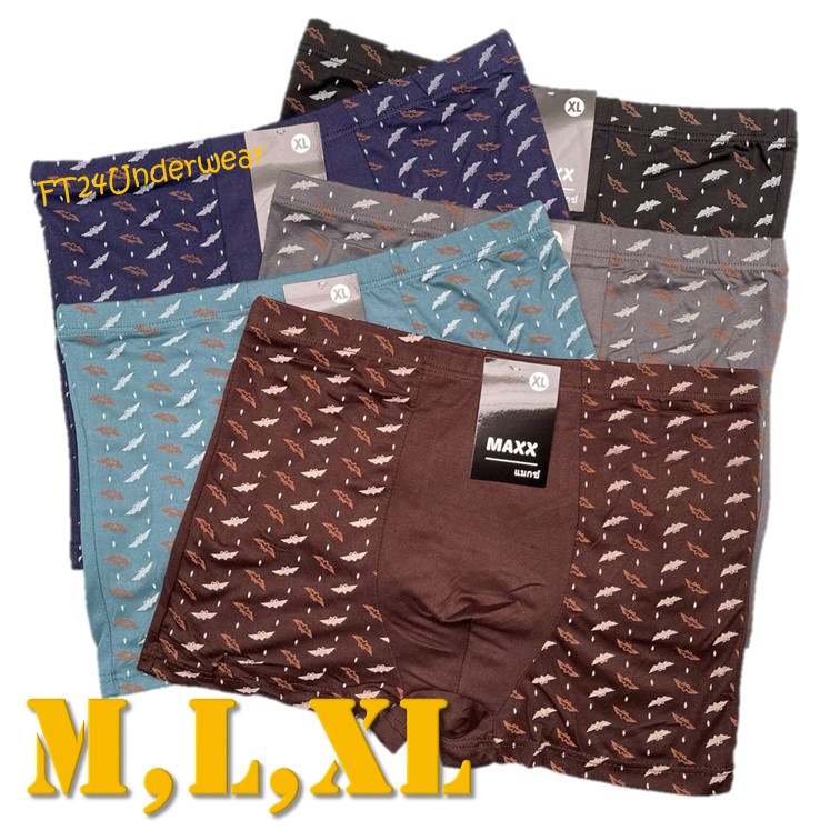 FT24.TH FT24 กางเกงในชาย MAXX ราย 1 ตัว ผ้าคอตตอนสเปนเด็กซ์ ผ้าดี ใส่สบาย ทน ไม่อับ คละสี คุณภาพ ...