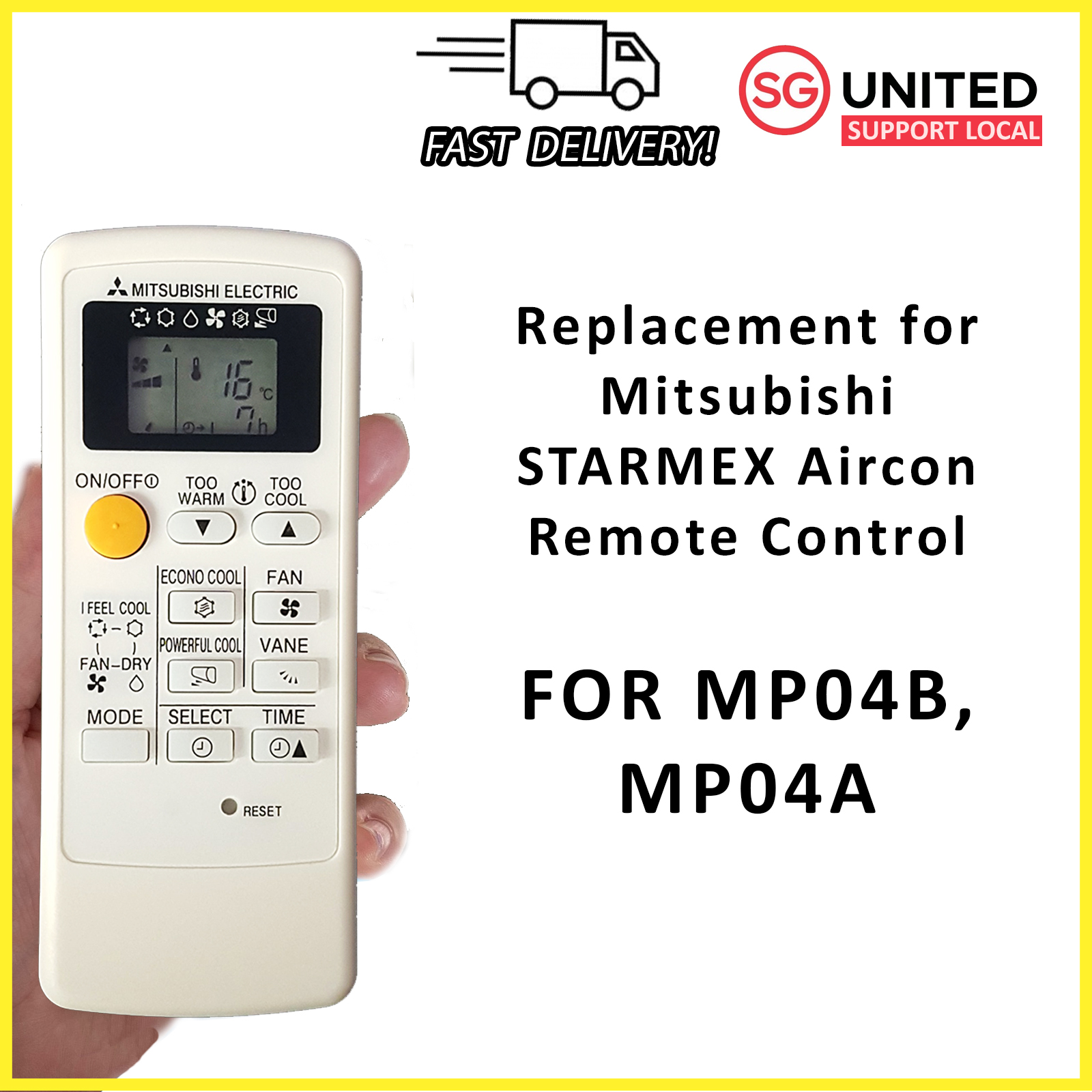 Mitsubishi Electric Starmex Aircon Remote Control FOR MP04B / MP04A | Lazada Singapore