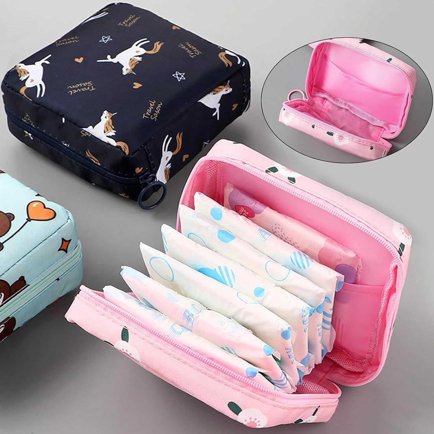 Mini Multi-Color Sanitary Napkin Storage Bag Suitable For Girls, Women ...