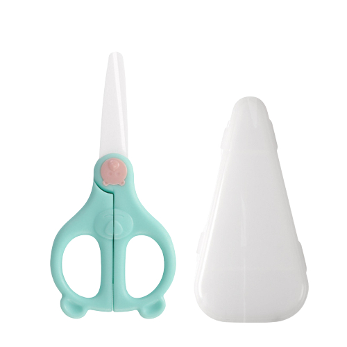Ceramic Baby Food Scissor Kitchen Cutter with Covers, Safety Healthy Small Scissors for Kids ...