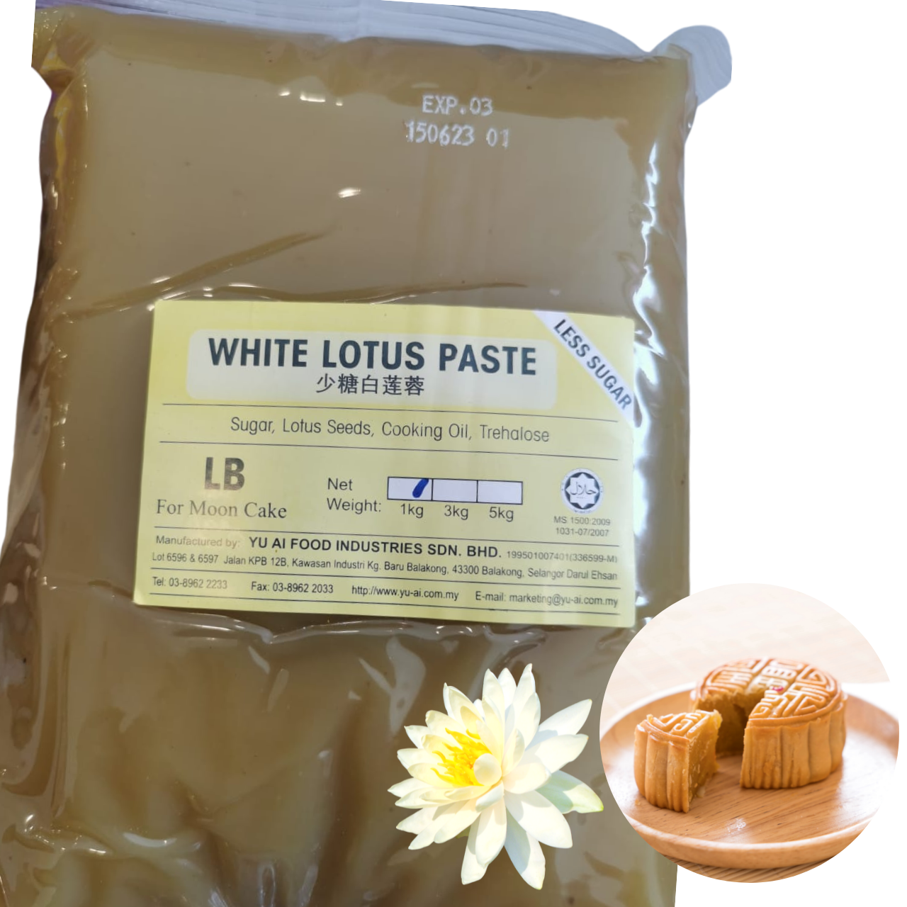 Mooncake Paste Yu Ai 1KG Moon Cake Paste Mooncake Filling, Inti ...