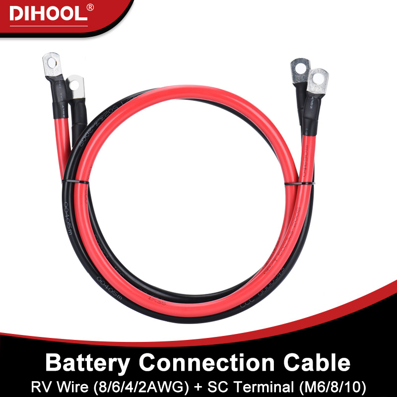 Connection Cable M6 M8 M10 Rv Copper Extension Wire 1/2/3/4/5ft With ...
