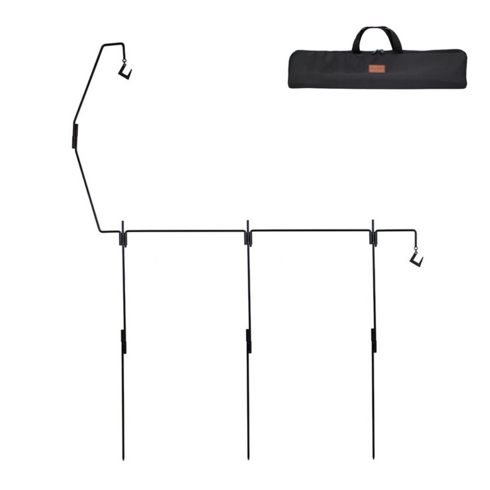 ESTALL Foldable Portable Fishing Hanging Pole Camping Light Pole Lamp ...