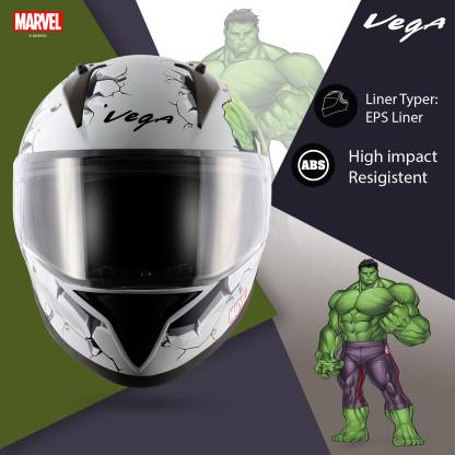 VEGA BOLT _MARVEL HULK EDITION FULL FACE MOTORCYCLE HELMET | RIDERS ...