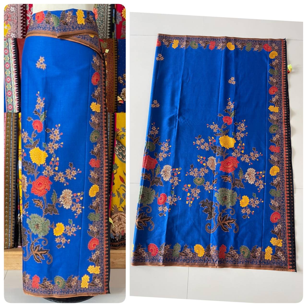 ผ้า ผ้าชิ้น ผ้าตัด ผ้าตัดเสื้อ ผ้าบาติก ผ้าปาเต๊ะ หน้ากว้าง 2 เมตร ผ้ายังไม่เย็บ - koob - ThaiPick