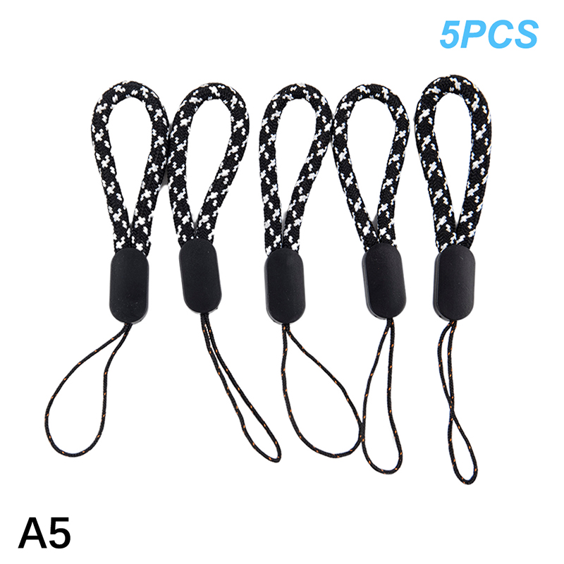 5Pcs Hand Wrist Lanyard String Short Grip Lanyard Mobile Phone Strap ...