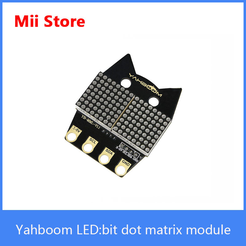 Yahboom 8*16 green BBC microBit Programming Electronics Lattice Screen ...