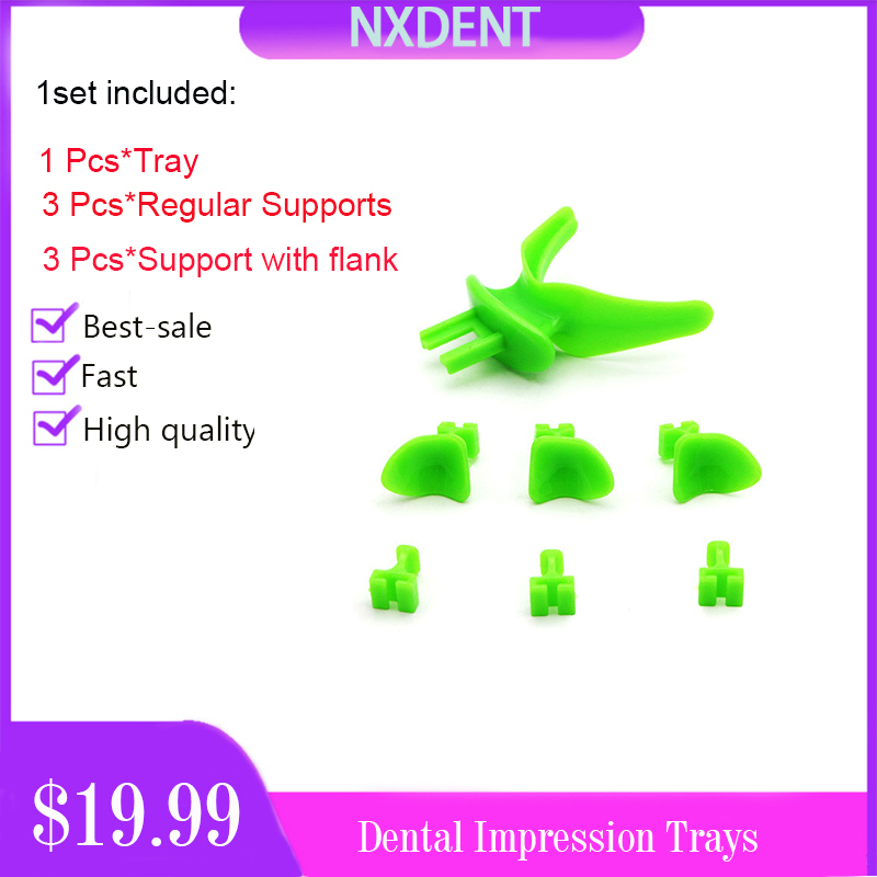 7pcs/set BPS Autoclavable Oral Centric Tray Set Dental Impression Trays ...