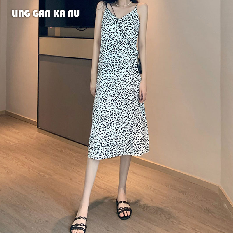 LING GAN KA NU ผู้หญิงกระโปรงแขวน 2022 ฤดูร้อนใหม่เกาหลีรุ่นผู้หญิงเสือ ...