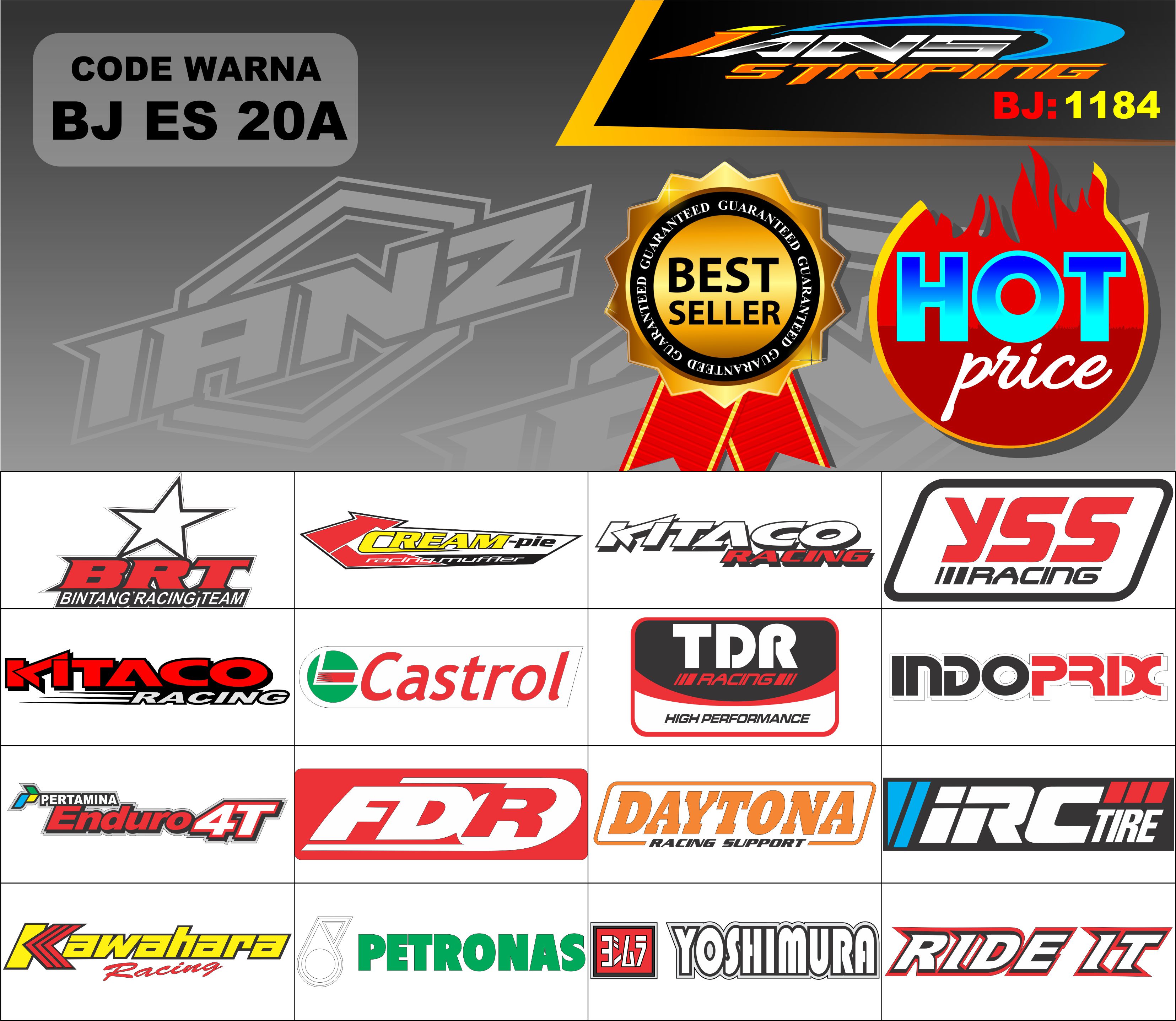 STIKER SPONSOR MOTOR / STIKER YSS IRC YOSHIMURA / STICKER HOLOGRAM ...