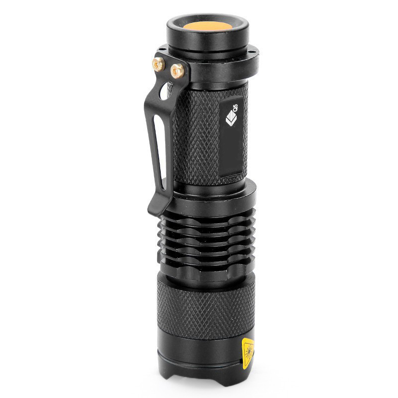 Ultra Bright Mini Led Flashlight Waterproof Q5 2000lm 3 Modes Zoomable ...