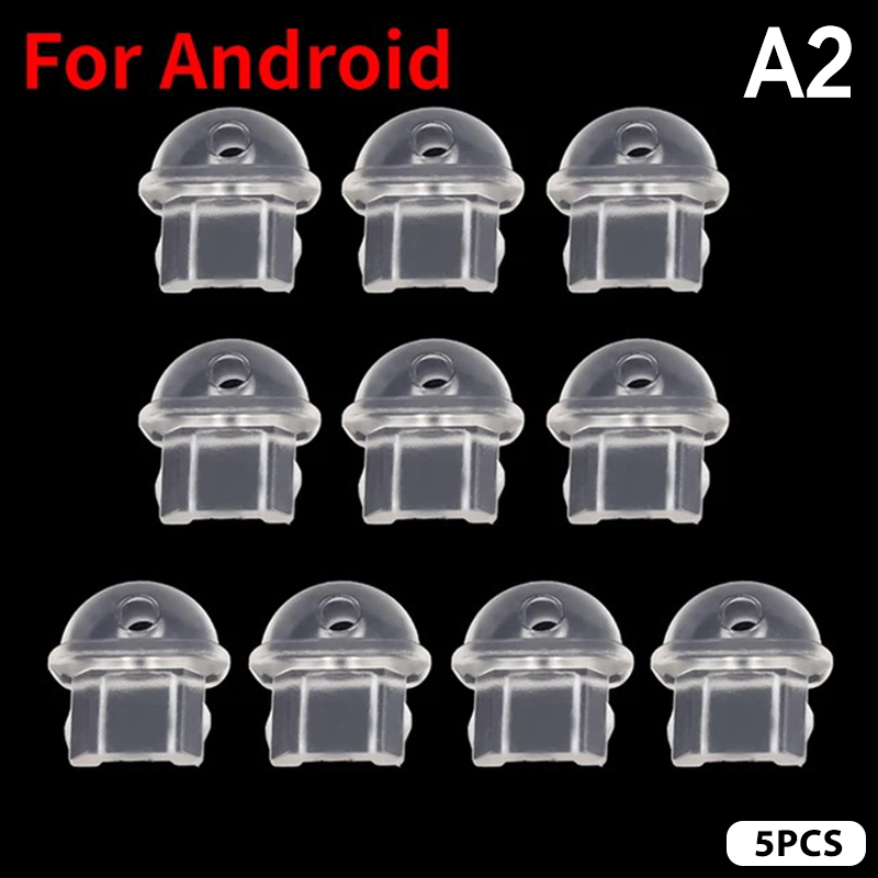 5PCS DIY Anti Dust Plug Transparent Charge Port Dust Plug Stopper ...