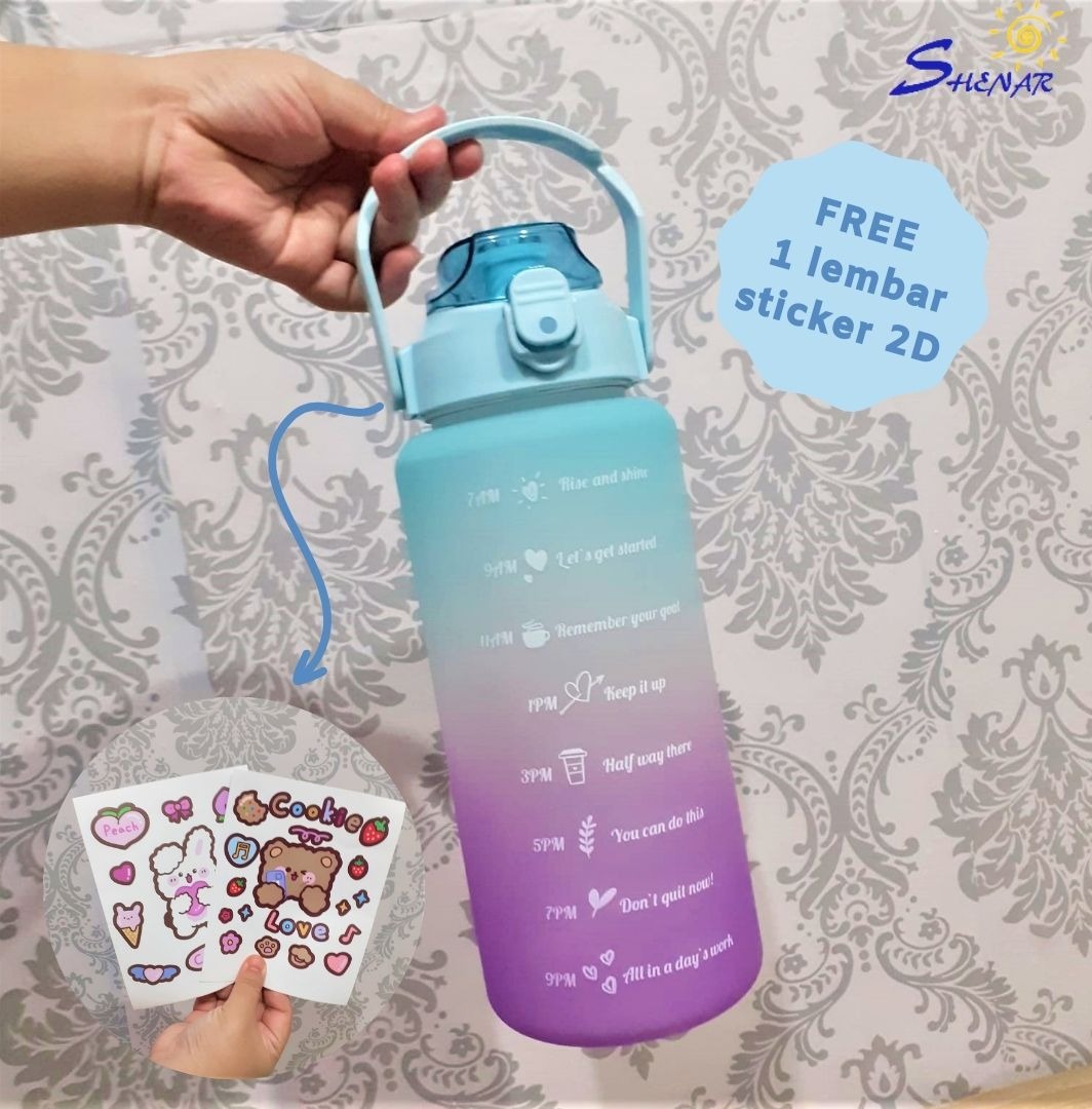 FREE STIKER 2D Botol Minum Kekinian 2 Liter Botol Minum Viral Botol ...