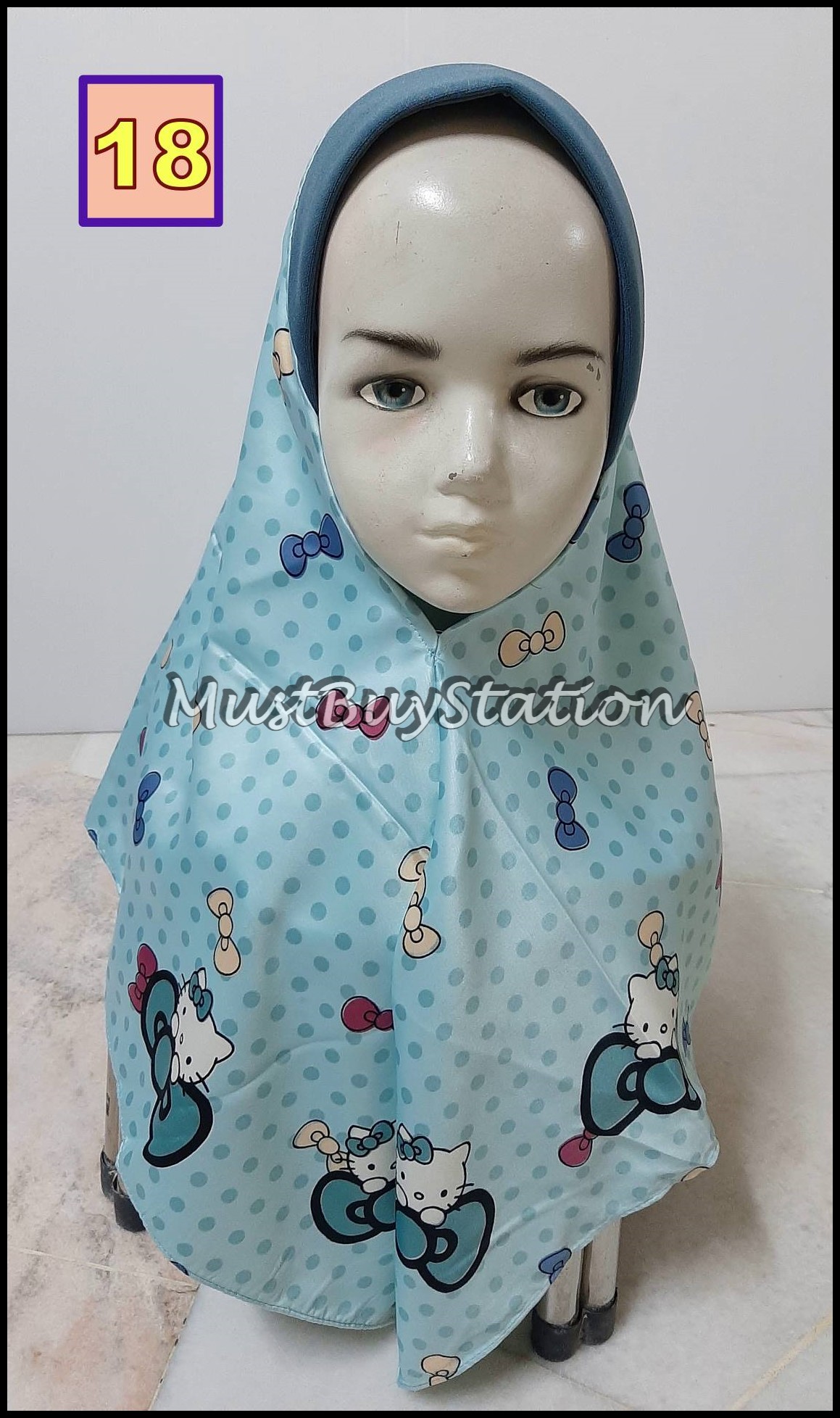 MBS Tudung Sarung Budak Satin Instant Soft Awning Hello Kitty (Multi Colors) | Lazada