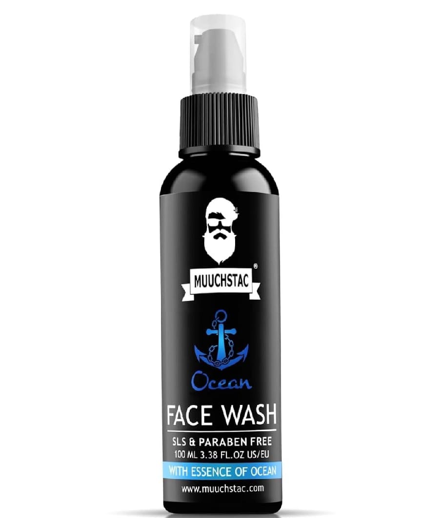 Muuchstac Ocean Face Wash for Men | Fight Acne & Pimples, Brighten Skin ...