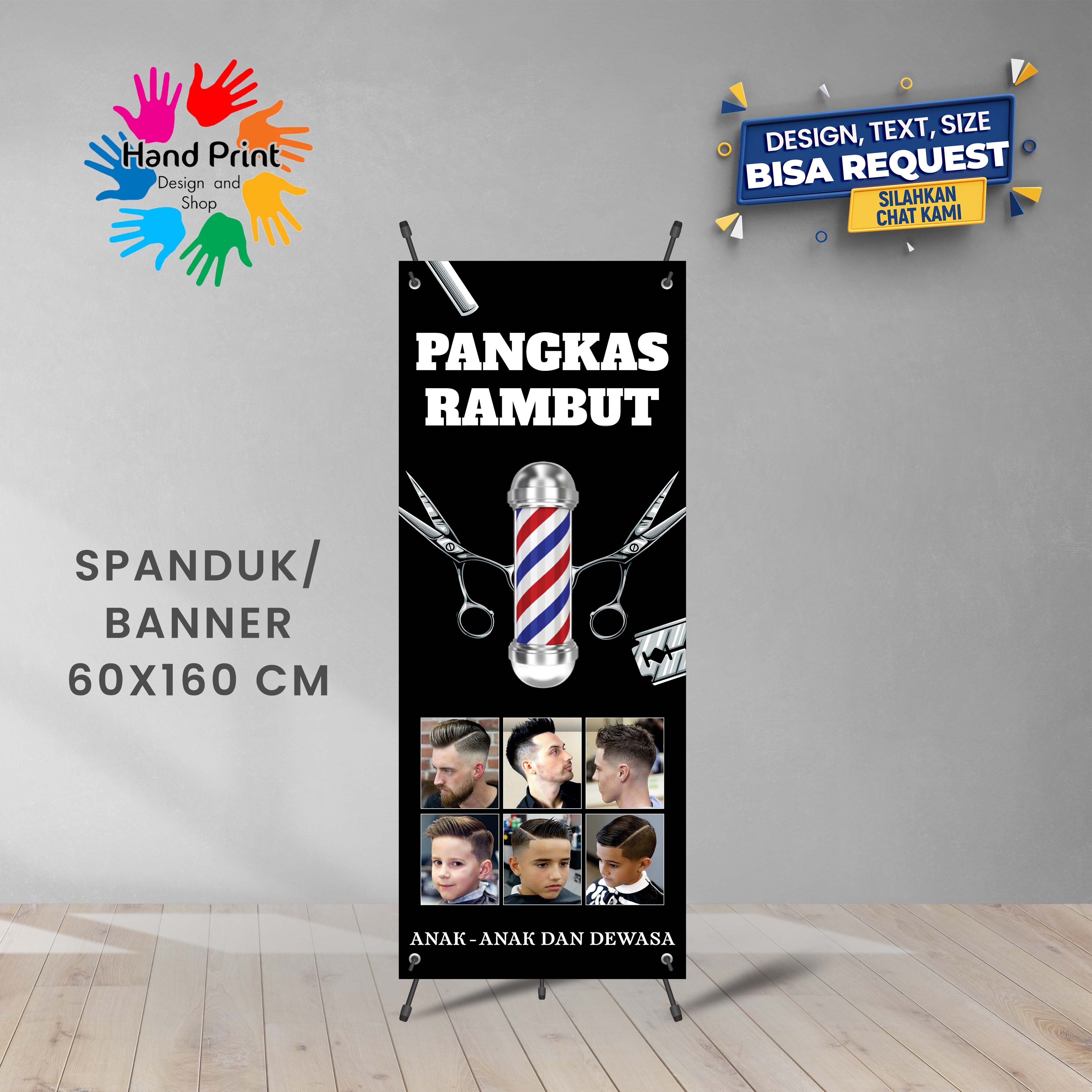 Spanduk Banner Barbershop Pangkas Rambut Cukur Rambut Haircut Shave ...