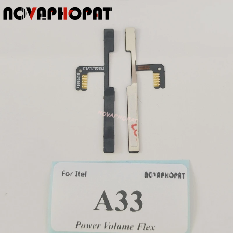 Novaphopat For Itel A33 Power On Off Volume Up Down Ribbon Power Button ...