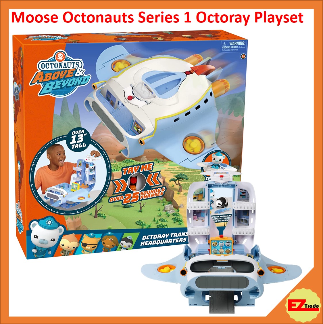 Moose Octonauts Series 1 Above & Beyond Octoray Transforming Playset ...